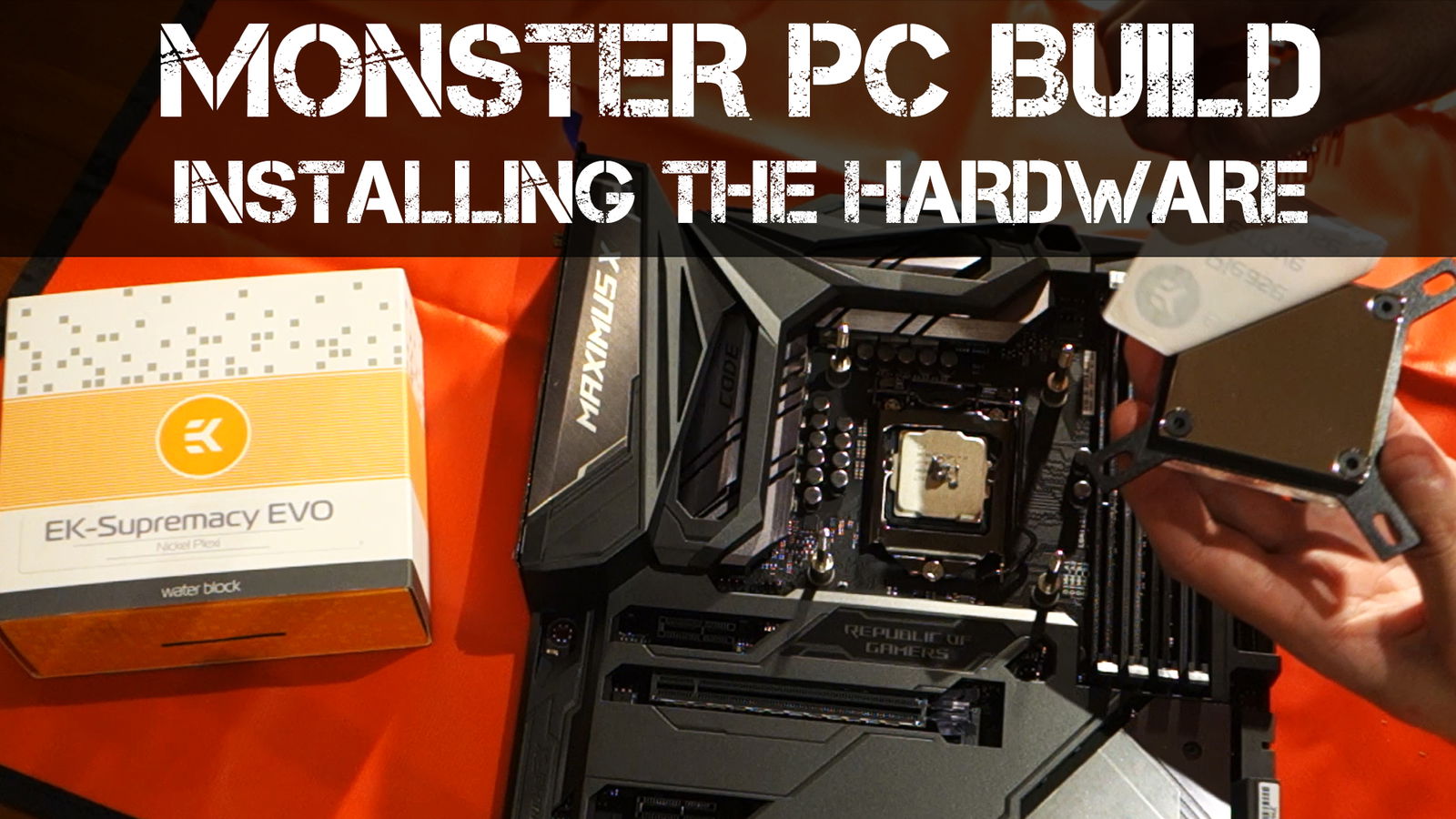 ASUS Maximus X Code Unboxing & Overview + CPU / Waterblock / SSD & RAM ...