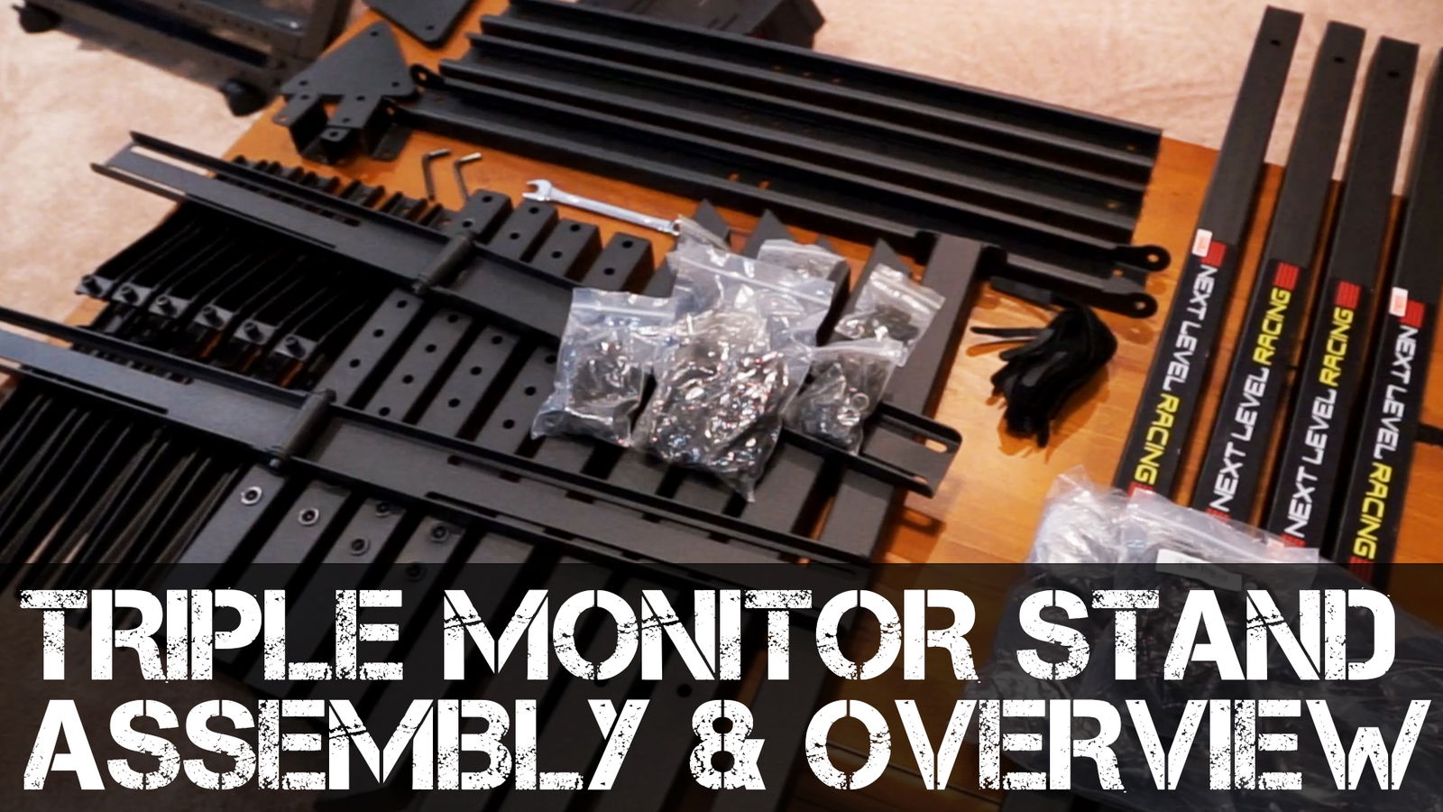 Next Level Racing - Free Standing Single/Triple Monitor Stand ...