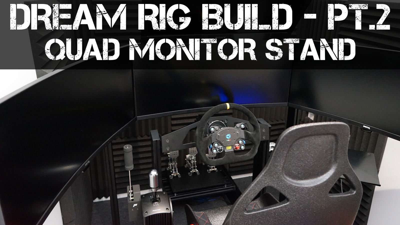 DREAM SIM RACING RIG BUILD - Part 2 - Sim-lab Monitor Stand Assembly ...