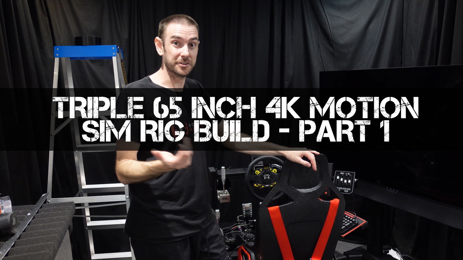 TRIPLE 65 INCH 4K Motion Sim Rig Build - Part 1 - Boosted Media